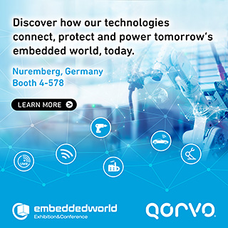 Qorvo Showcases Technologies that Connect, Protect and Power the Embedded World - Qorvo