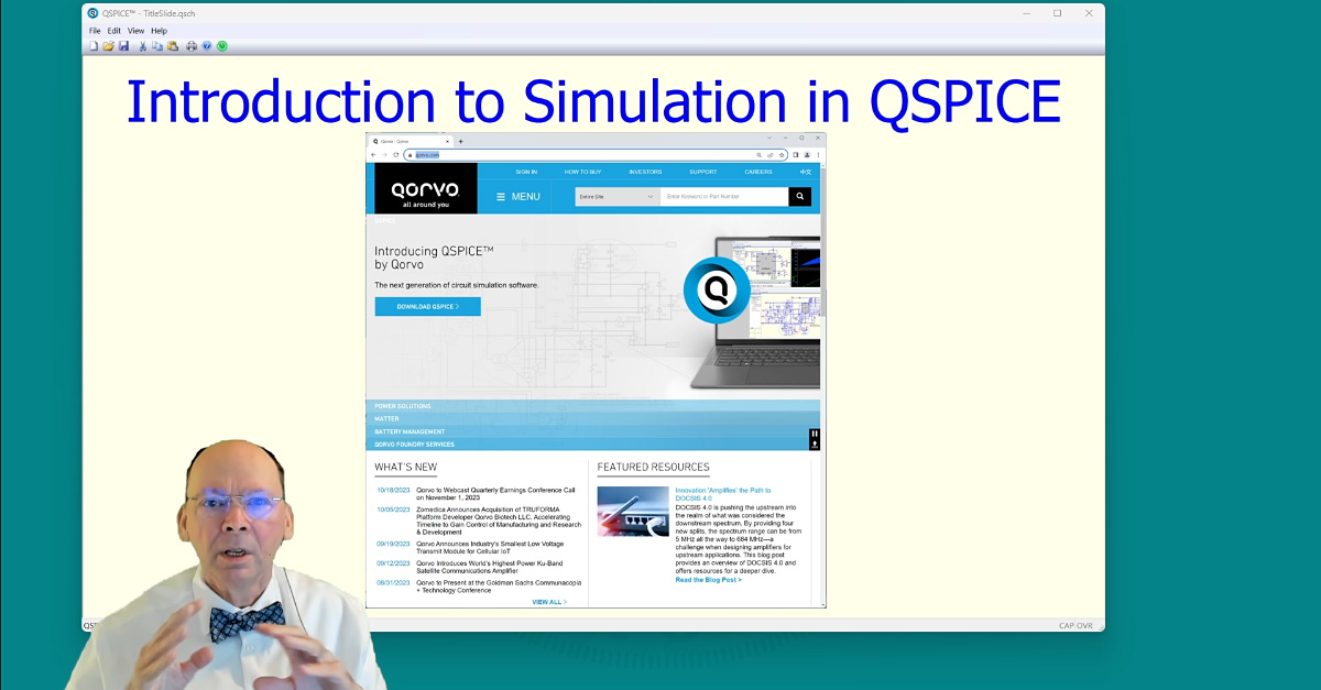 Introduction to Simulation in QSPICE - Qorvo