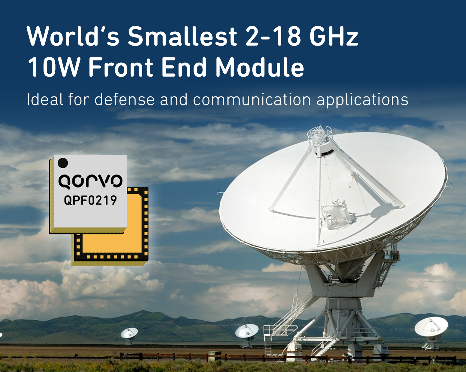 Qorvo® Unveils the World's Smallest 2-18 GHz 10W Front End Module - Qorvo