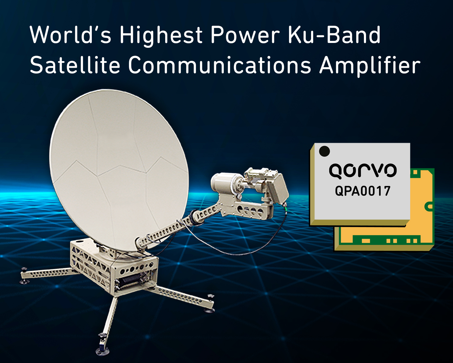 Qorvo Introduces World’s Highest Power Ku-Band Satellite Communications Amplifier - Qorvo